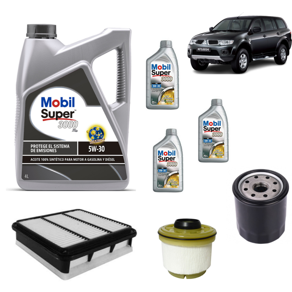 KIT MANTENCION MITSUBISHI MONTERO SPORT G2 2.5 DIESEL 2010 - 2016 MOBIL ...