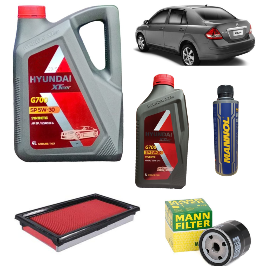 KIT MANTENCIÓN NISSAN TIIDA 1.6 1.8 2006 - 2017 BENC. HYUNDAI 5W30 G700 ...